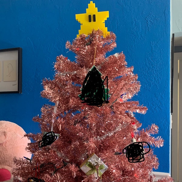Mario Star Tree Topper | Nintendo Switch Christmas Tree, Super Mario ...