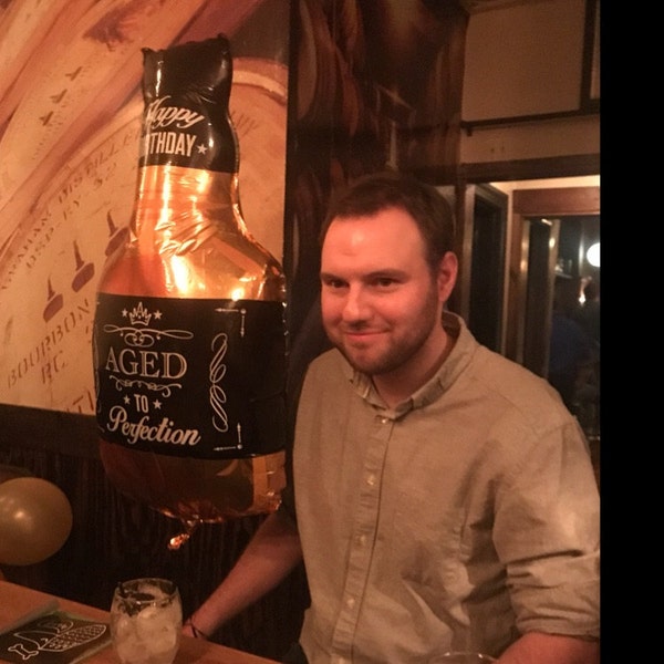 Whiskey Bottle Balloon Whiskey Balloon Aged to Perfection Birthday ...