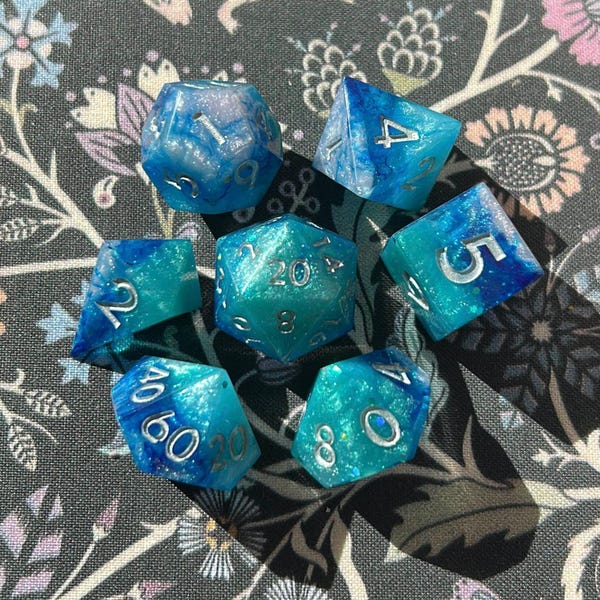 Arctic Blue Dice (2d6 Pair) - Etsy