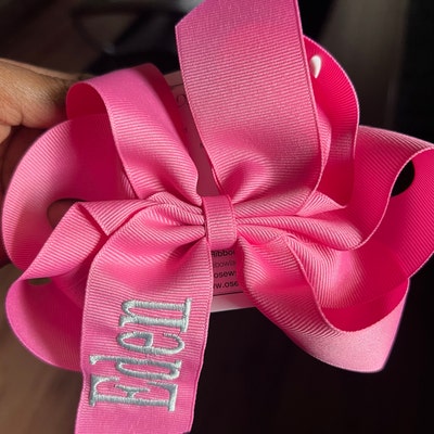 Personalized Hair Bows, Multi Loops Hair Bows, 6 Hair Bows, Monogrammed ...