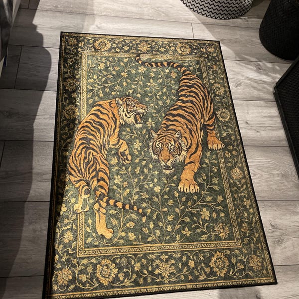 Cute Ghost Art Rug, Whimsical Halloween Decor, Vintage Floral Ghost Rug ...