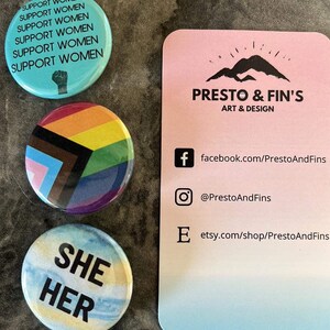 Proud Parent, Proud Mom, Proud Dad Buttons, LGBTQ Rainbow 1.25 in and 2 ...