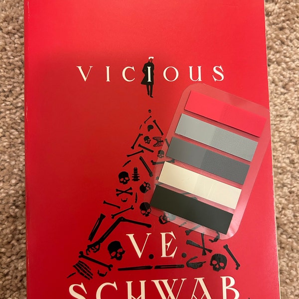 Custom Curated Aesthetic Book Cover Matching Color Coded Annotating Tabs Etsy