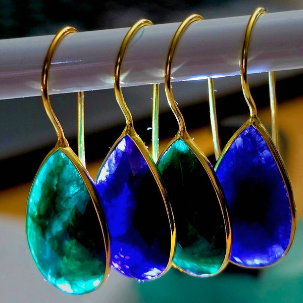 Natural Dark Red Ruby Earring, Deep Red Genuine Ruby Studs, Raw Ruby ...