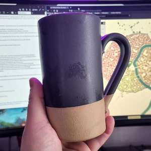 Medium Indent Ceramic Mug/thumbprint Tumblers/minimalist Tea - Etsy