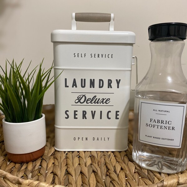 Modern Font Bleach Label | Laundry Label | Glass Bottle Label ...