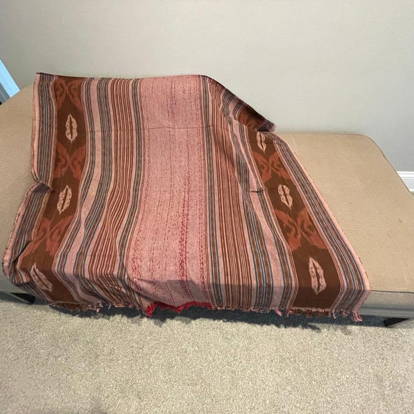 Handwoven Throw, Eco-friendly Fabric, Sustainable Home Decor, Sofa ...