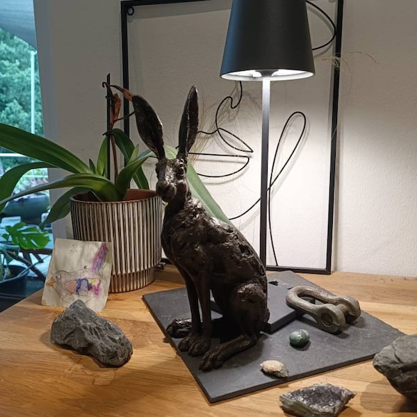 Fragile Life, Figure With Bee Statue | Large Bronze Ornament | Bronze ...