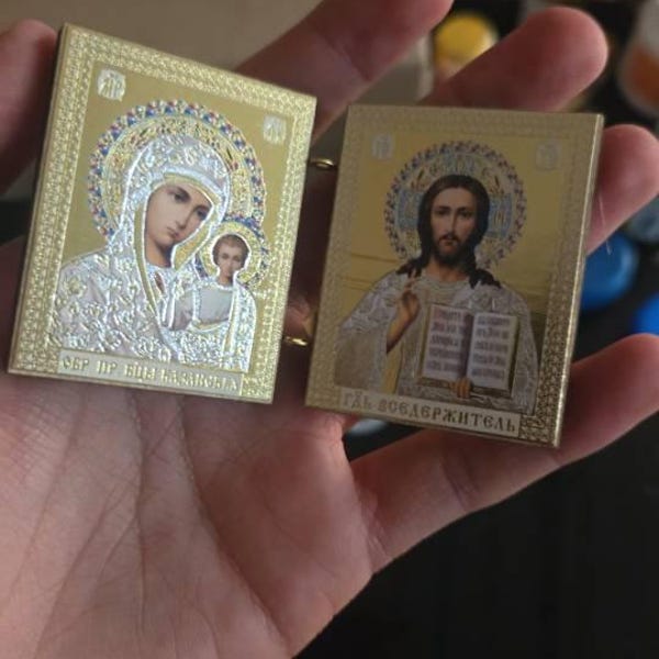 Orthodox Icon Icon of Jesus Christ Icon of the Virgin Greek Icon Greek ...