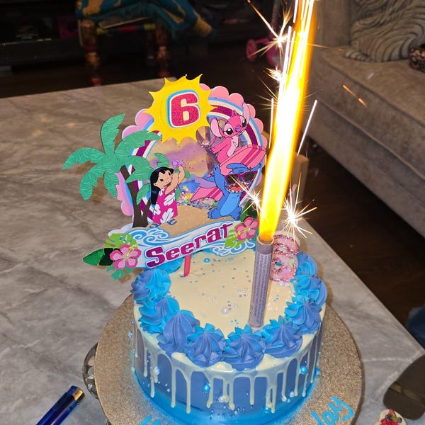 Cake Topper 3D Shaker for Roblox Girl Themed Party - With Name and Age ...