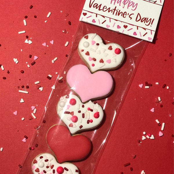 Instant Download Happy Valentine's Day Bag Topper Printable, Sprinkled ...