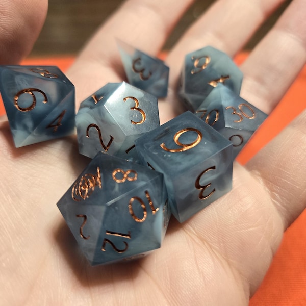 Quantum Candy Irridescent Pink Opal Sharp Edge Dnd Dice Set - Etsy