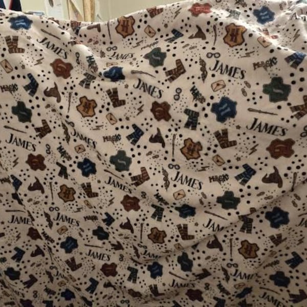 Personalized Wizard Baby Blanket Wizard Nursery Wizard Bedding Magical ...