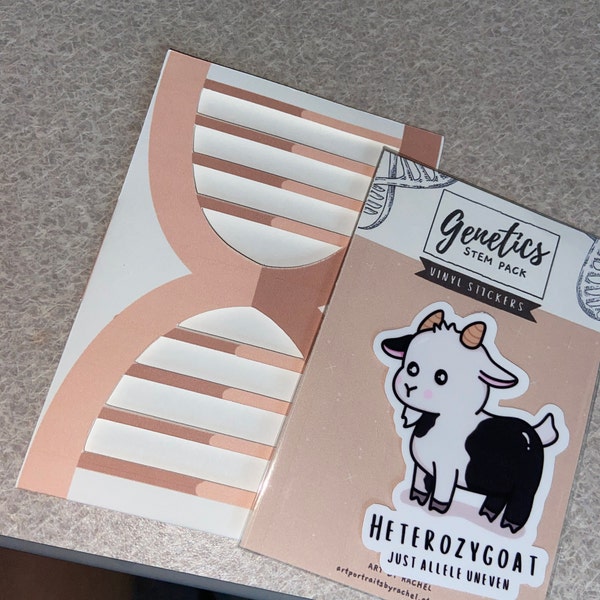 Genetics Pun Stickers | Science, Biology, Genetics, Pre-med | Water ...