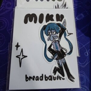 Hatsune Miku Emote Vinyl Sticker Pack this is IRL Not Digital - Etsy