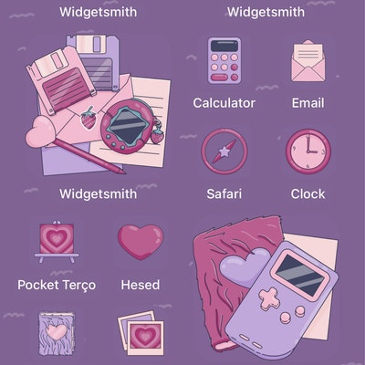 Y2K Aesthetic Icon Pack for Ios, Android & Tablet Wallpapers Widgets ...