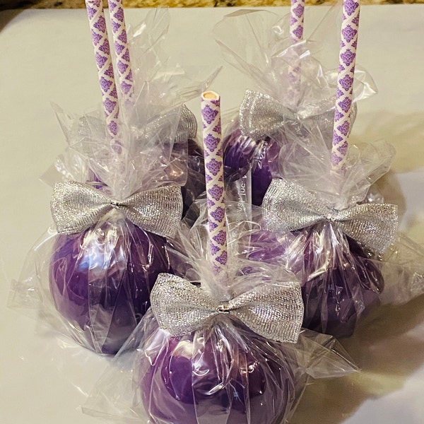 Lavender Paper Straws -lavender Straws - Lavender Cake Pop Sticks ...