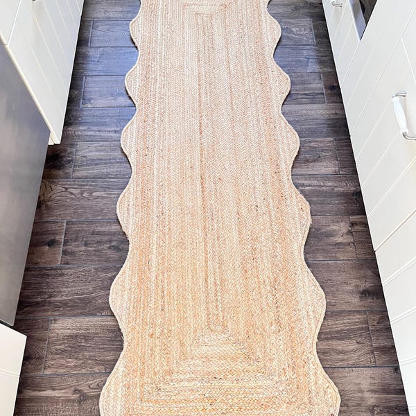 Natural Jute Rug, Runner Rug, Jute Runner Rug, Vintage Style Custom ...