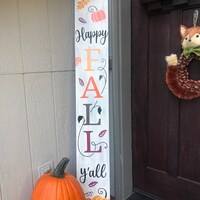 Happy Fall Y'all Vertical Sign SVG Cut File. for Personal and ...