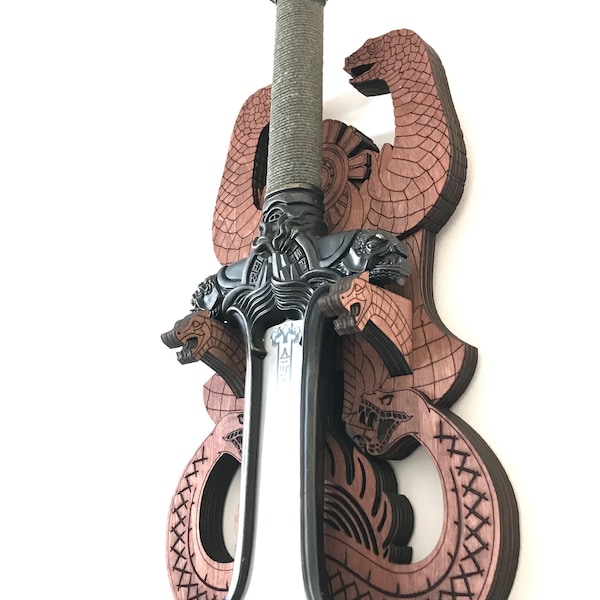 Thulsa Doom Sword Wall Mount – Multilayer Wood Conan Atlantean Sword ...