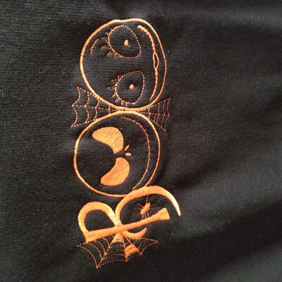 Embroidered Boo Sweatshirt, Embroidered Halloween Costume, Embroidered ...