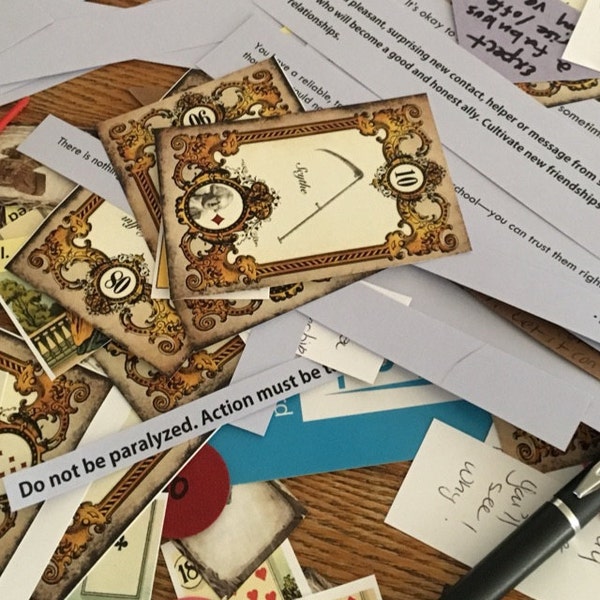 Lenormand Cards, Tarot Cards, Printable Tarot Set, Digital Tarot Deck ...