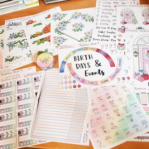 30 Day Mood Mandala Tracker Planner Sticker Bullet Journal - Etsy