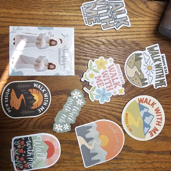 2026 LDS Youth Theme Walk With Me Water Bottle Stickers for YW, YM and ...
