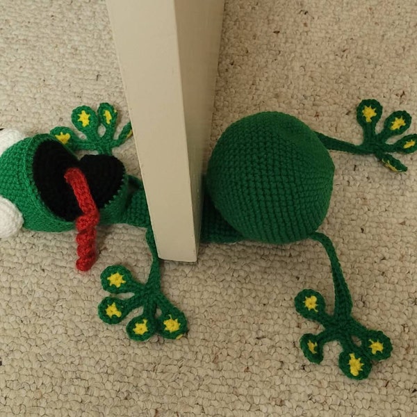 The Original Squashed Frog Door Stopper Amigurumi Instant Download PDF ...