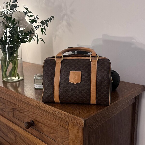 CELINE Authentic Vintage Sulky Horse Carriage C Monogram Shoulder Bag - Etsy