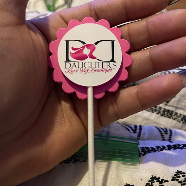 Corporate Logo Cupcake Toppers Business Logo Branded Cupcake Toppers ...