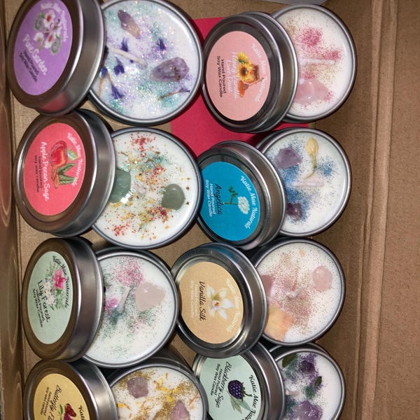 Scent Sample Mini Candle: Soy Wax Travel Candle (2 Oz) - Etsy