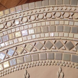 Mosaic Tiles/ 20mm Iridescent White Glass Stix 50g (+\-25pc)//mosaic ...