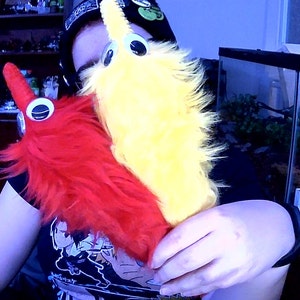 Fluffy Worm on a String Plushies - Etsy