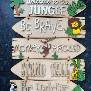 Blank Craft Kit Laser Cut Wooden MDF Direction Sign Theme Room - Etsy