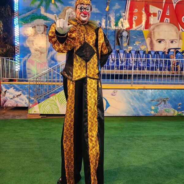 Cute Harlequin Stilt Costume - Etsy