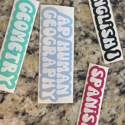 Customisable School Notebook Subject Labels Back to School Organisation ...