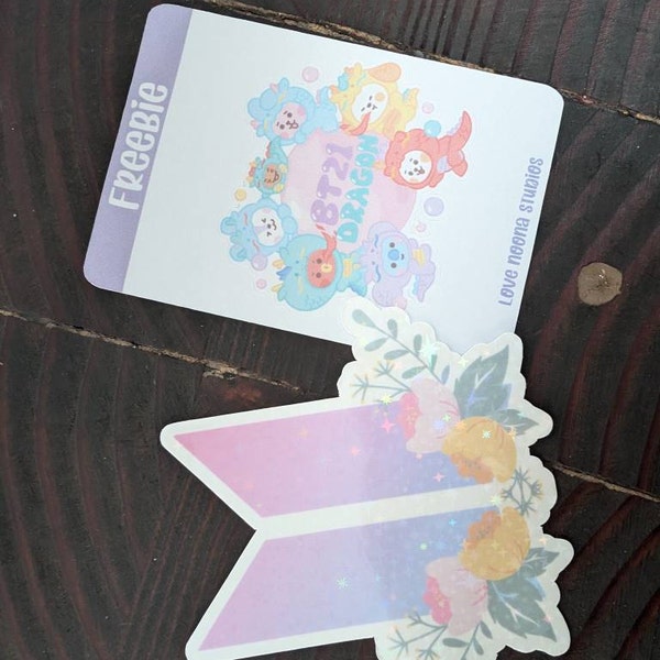 BTS LY E Flower White Opal Holographic Decal BTS Stickerbtss Merch bts ...