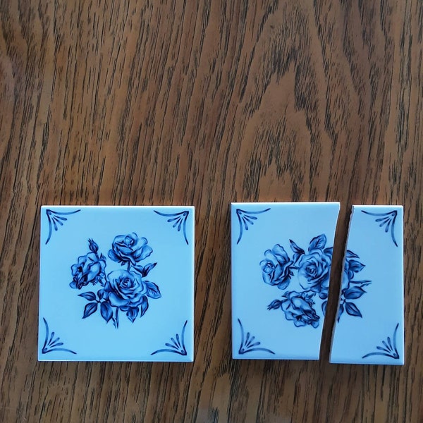 Delft Blue Ceramic Tile- Orangutan︱bathroom Tile, Splashback, Kitchen ...