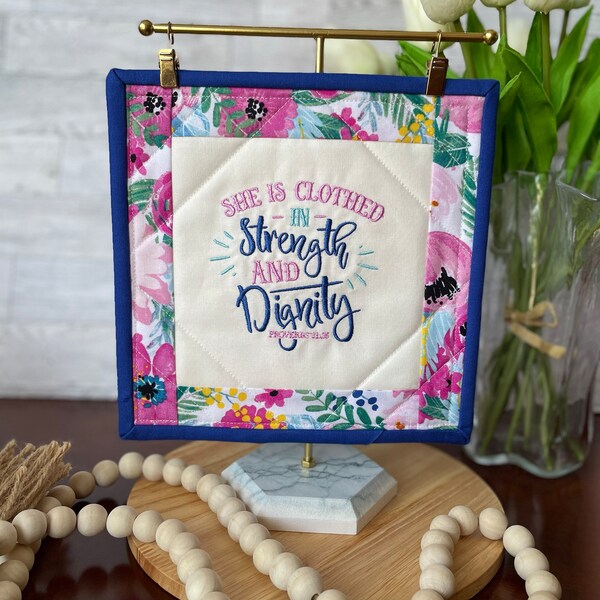 Strength and Dignity - Machine Embroidery Design - 2 Sizes - Etsy