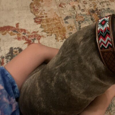 The Sunshine Western Tooled Leather & Aztec Wool Crossbody Bag From ...