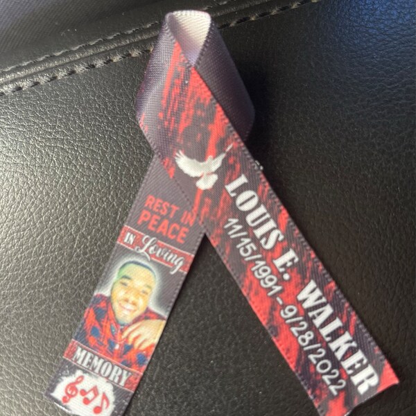 Custom Memorial Ribbons or Heavenly Birthday Ribbons - Etsy