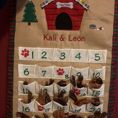 Personalized Dog Advent Calendar Pet Christmas Countdown for Family ...