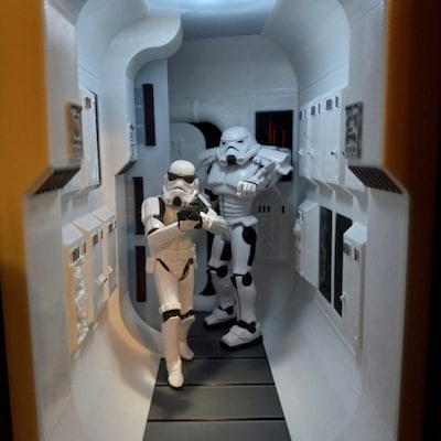 Sci-fi Book Nook. Bookshelf Decorationaction Figure Display. Bring a ...