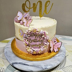 Nan Happy Birthday Cake Topper Nana Granny Glitter Party Decoration Any ...