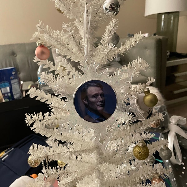 Horror Christmas Snowflake Ornament - Hannibal Lecter- Cannibal ...