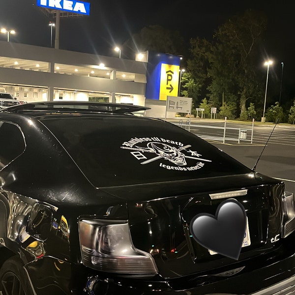 Ruthless Til Death Windshield Rear Window Decal Car Sticker Banner JDM ...
