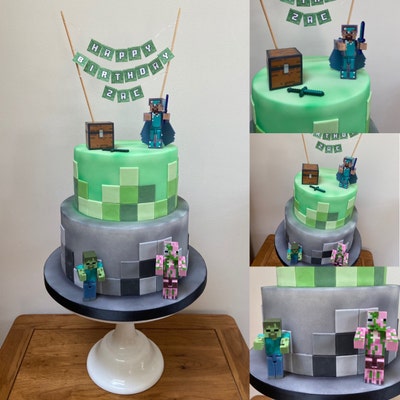 Minecraft Cake Bunting Printable (Download Now) - Etsy