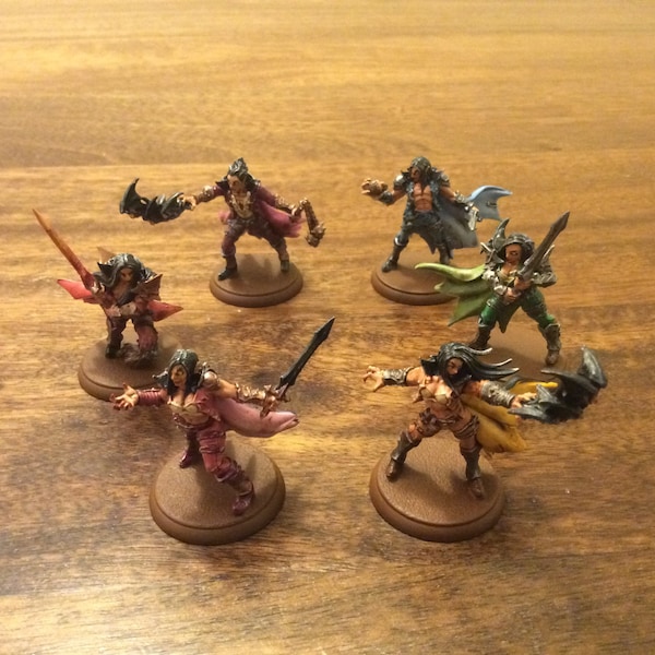 Six Vampire Soldiers Army Set Miniatures for D&D, Dungeons and Dragons ...
