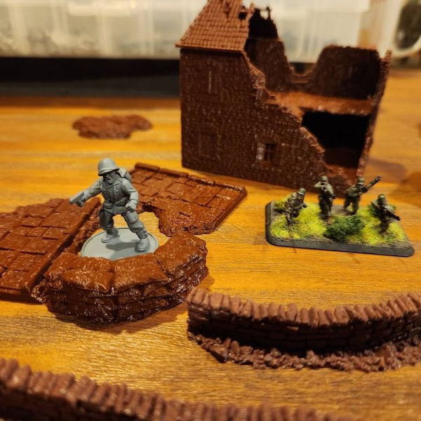 Norman Stone Barn - King and Country - Printable Scenery Terrain ...